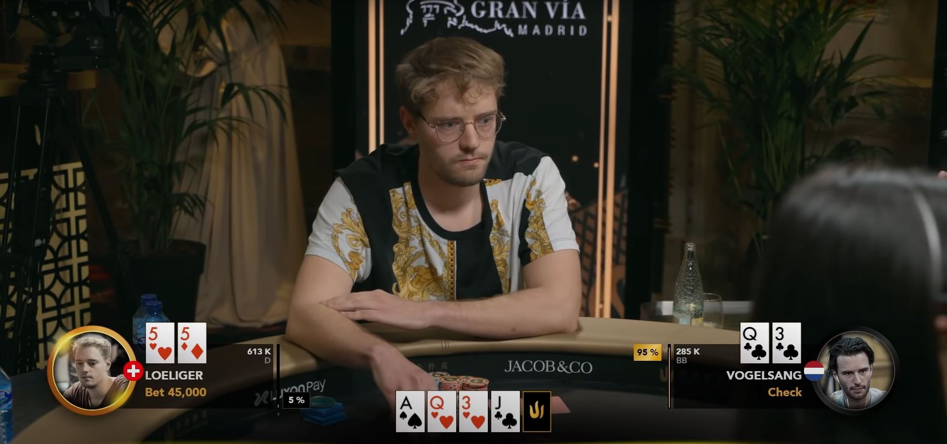 Il super bluff di Linus Loeliger a Tom Vogelsang al 50K Triton SHR ...