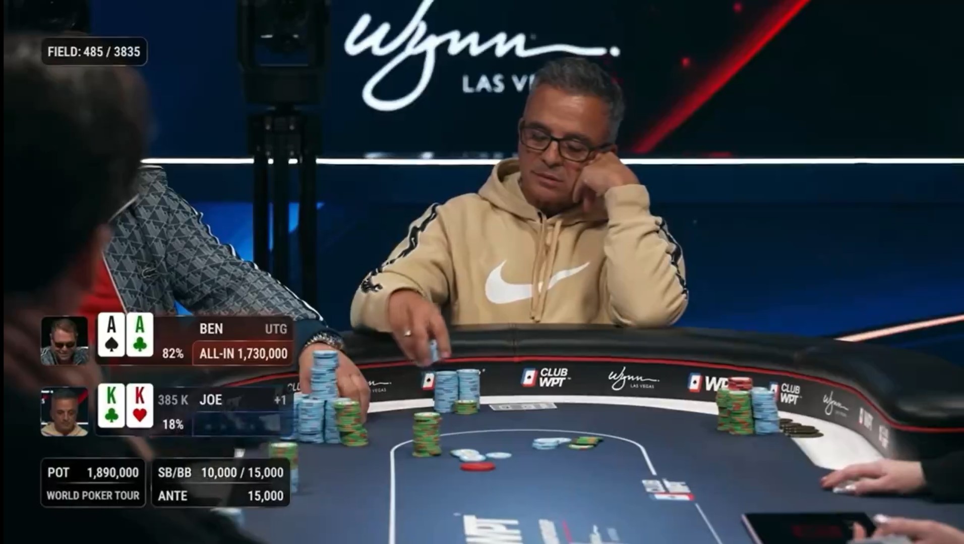 [VIDEO] Joe Hachem tribet-folda coppia di re preflop! | Italiapokerclub
